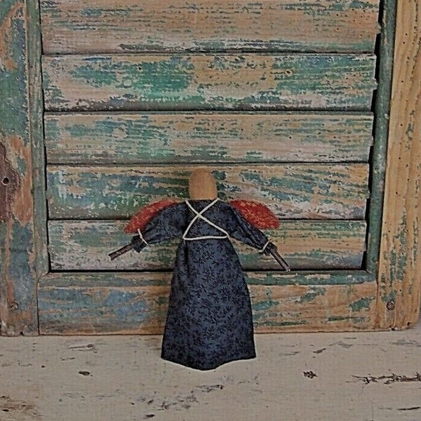 Primitive Angel Doll - Etsy