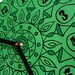 Vibrant Green Geometric Clock - Bohemian Home Decor - Psychedelic ...