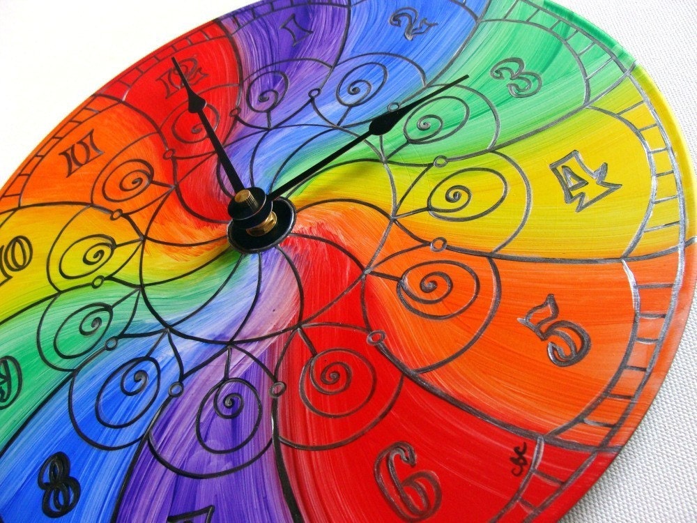 Color Wheel Designs Clock