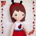 PDF Pattern Ladybug Doll Felt Pattern Doll Sewing Pattern Felt Ladybug ...