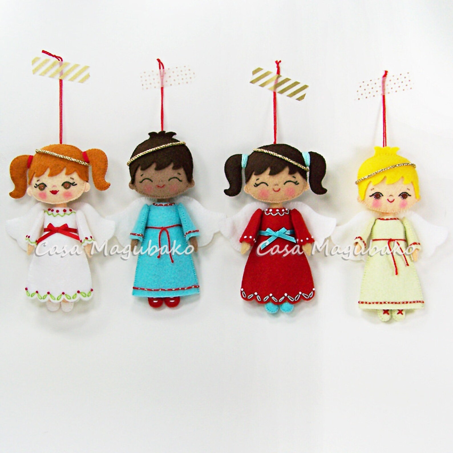 PDF Pattern Angel Ornament Felt Pattern Felt Angel Softie Pattern Angel ...