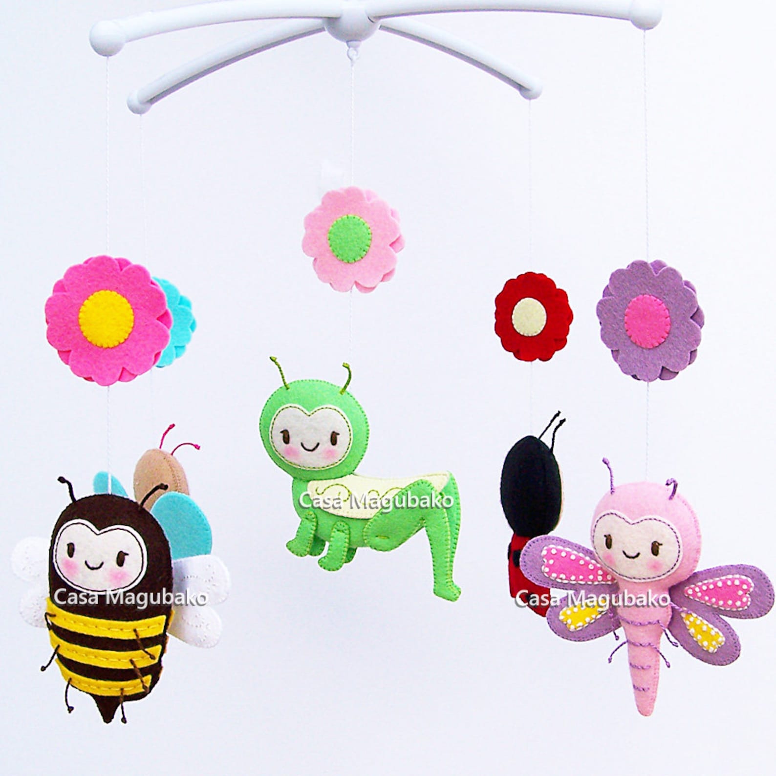 PDF Felt Pattern Bug Collection Felt Sewing Pattern: Ladybug, Dragonfly ...
