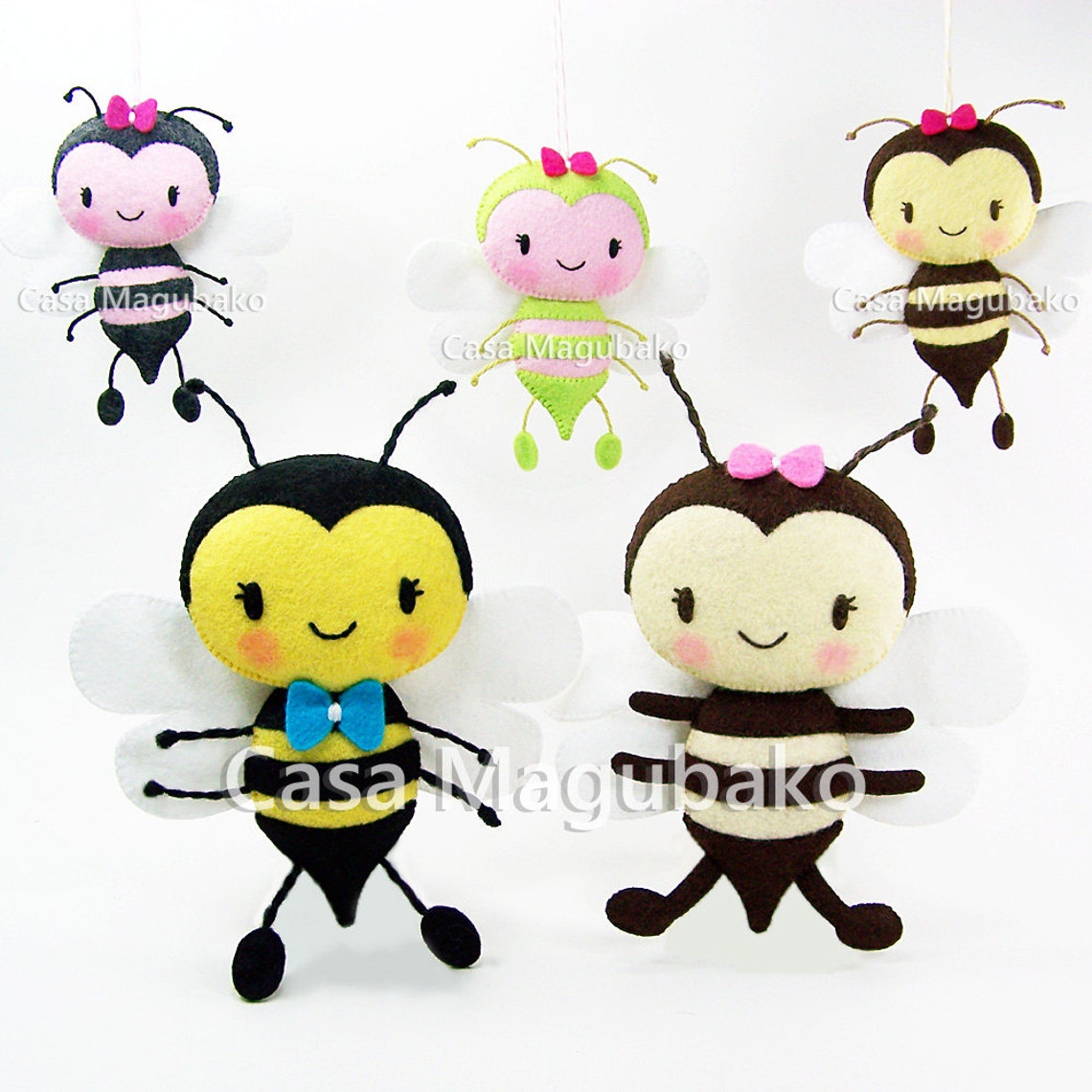 PDF Pattern Bee Felt Pattern Felt Bee Ornament or Soft Toy | Etsy