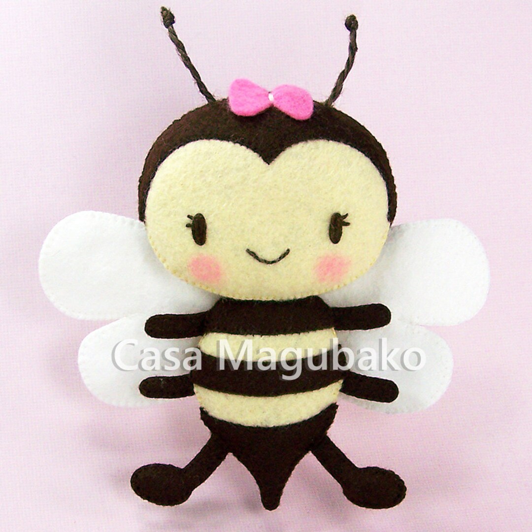 PDF Pattern - Bee Felt Pattern - Felt Bee Ornament or Soft Toy - Bee ...