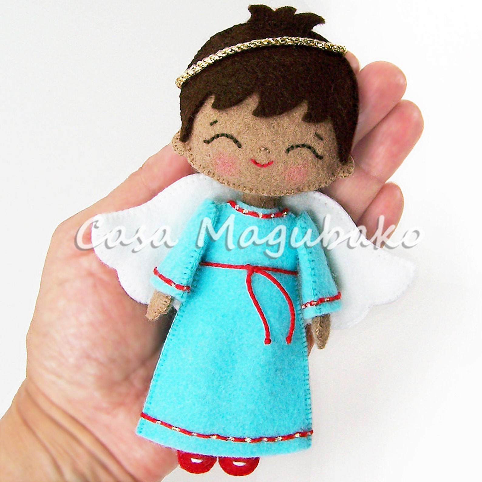 PDF Pattern Angel Ornament Felt Pattern Felt Angel Softie Pattern Angel ...