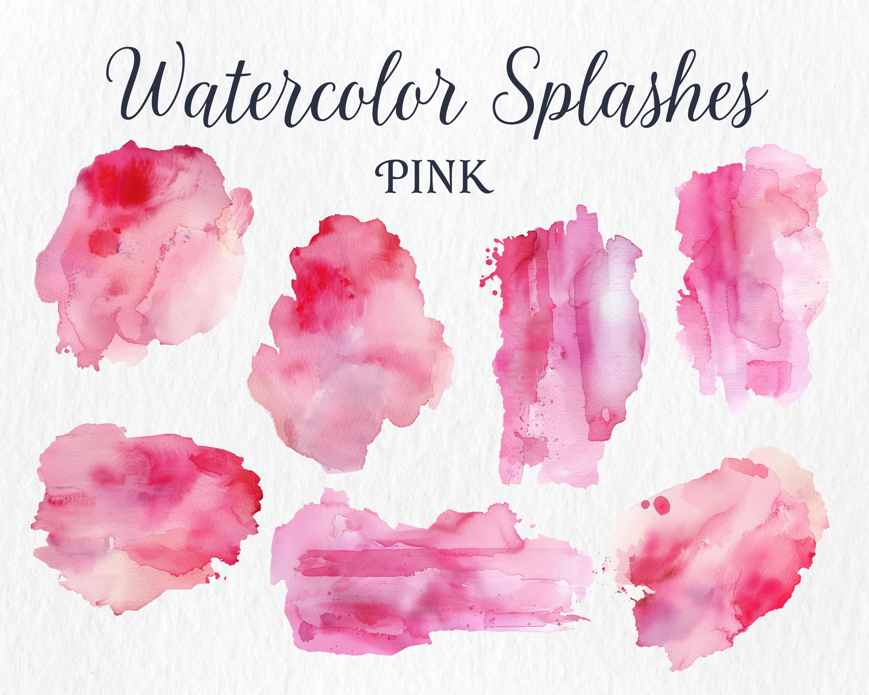 Watercolor Splashes | Watercolor Clipart | Splashes Clipart | Abstract ...