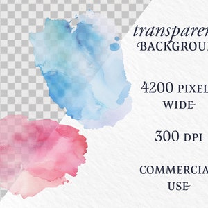 Watercolor Splashes | Watercolor Clipart | Splashes Clipart | Abstract ...