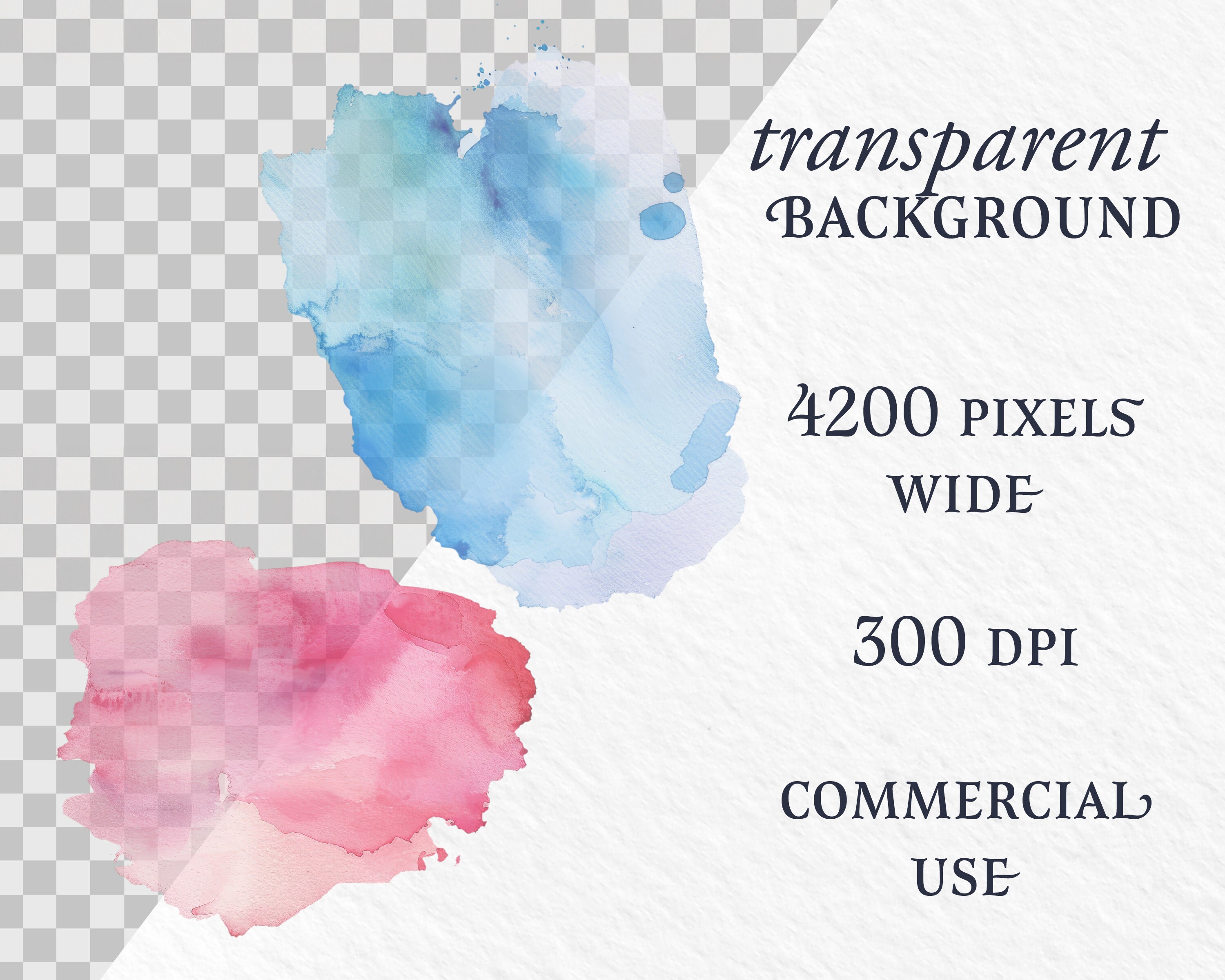 Watercolor Splashes | Watercolor Clipart | Splashes Clipart | Abstract ...