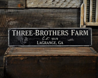 Rustic Farm Sign | Etsy