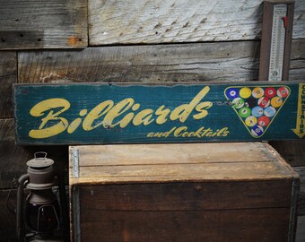 Pool hall signs | Etsy