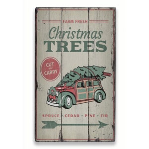 Christmas Tree Sign, Christmas Spirit, Pine Tree Sign, Christmas Sign ...