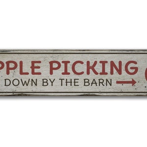 Apple Pickers Sign, Apple Picking Decor, Apple Picking, Wooden Apple ...