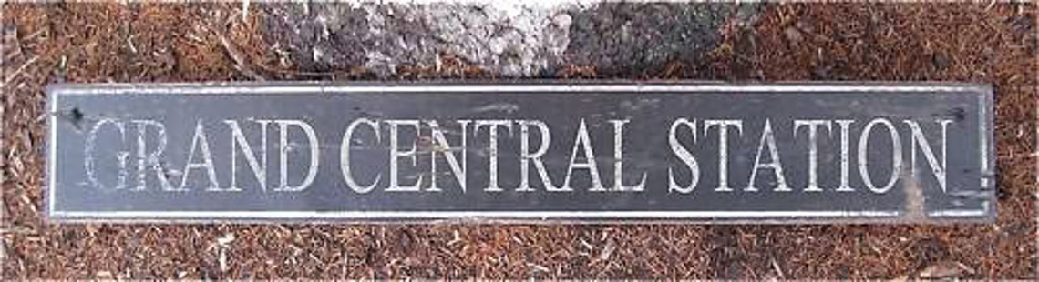 Grand Central Station Wood Sign Central Station Decoration | Etsy