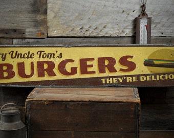BURGER ZONE Sign Hamburger Signs Cart Stand Cheeseburger - Etsy