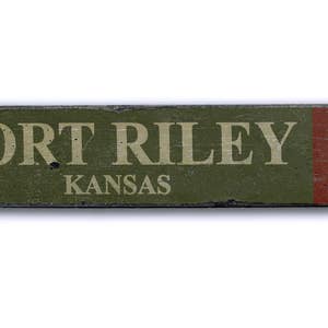 Fort Riley Sign, Custom Military Sign, Fort Riley Gift, Fort Riley ...