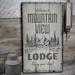 Mountain View Sign, Mountain Lodge, Hunters Lodge Sign, Camping Decor ...