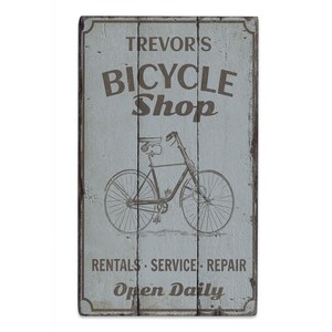 Bicycle Shop Sign, Wooden Bike Shop Sign, Wood Bike Shop Sign, Bike ...
