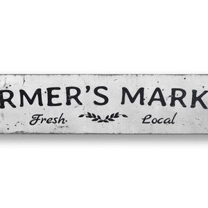 Farmers Market Sign, Farmhouse Decor, Country Market Decor, Fresh Local ...