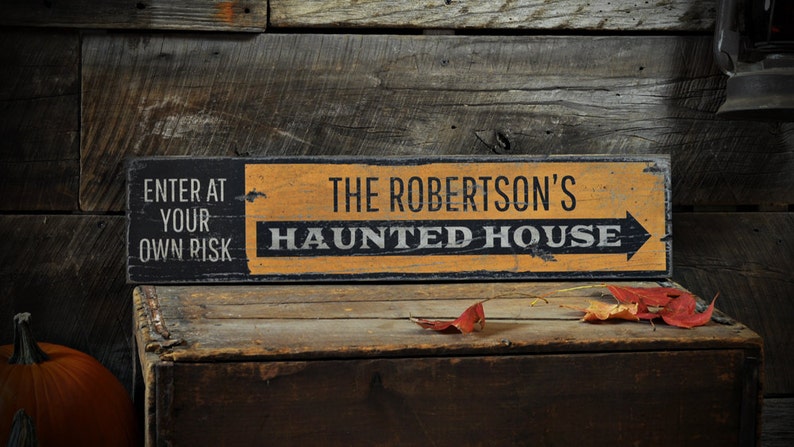 Haunted House Sign Halloween Party Sign Scary Party Decor - Etsy