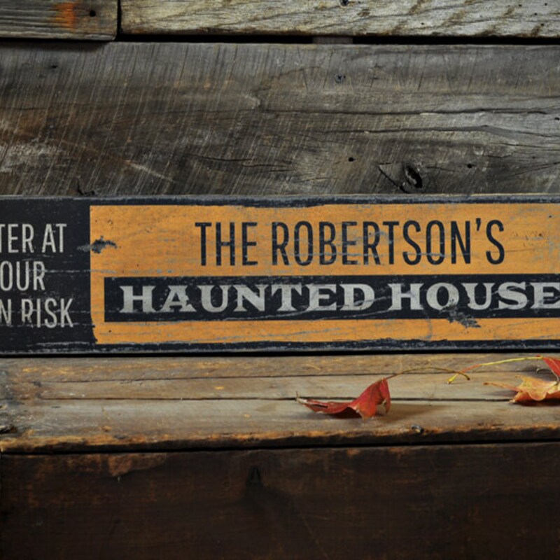 Halloween Wooden Decor - Etsy