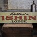 Fishing Lodge Sign, Wooden Lodge Sign, Fisherman Gift, Custom Fishing ...