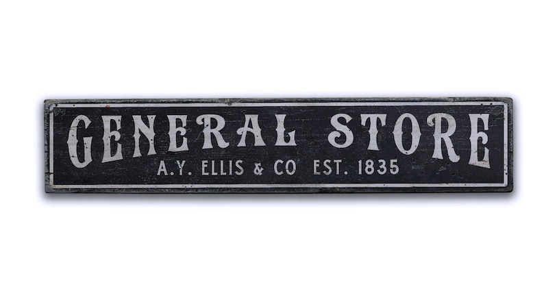 General Store Sign Custom Store Sign Rustic Store Sign Wood - Etsy