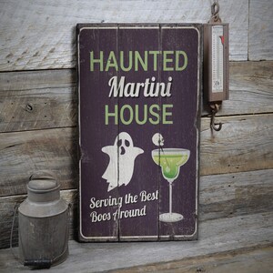 Haunted Bars, Halloween Bar Decor, Haunted Ghost Decor, Wood Scary ...