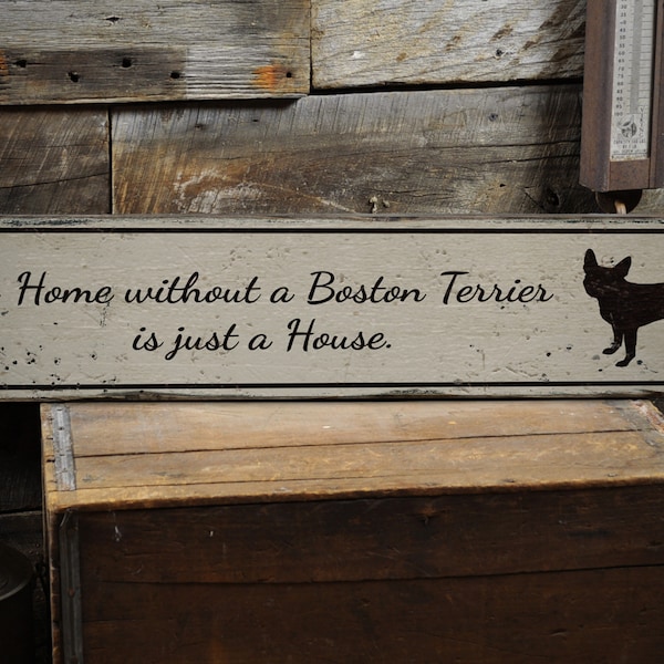 Antique Boston Terrier - Etsy
