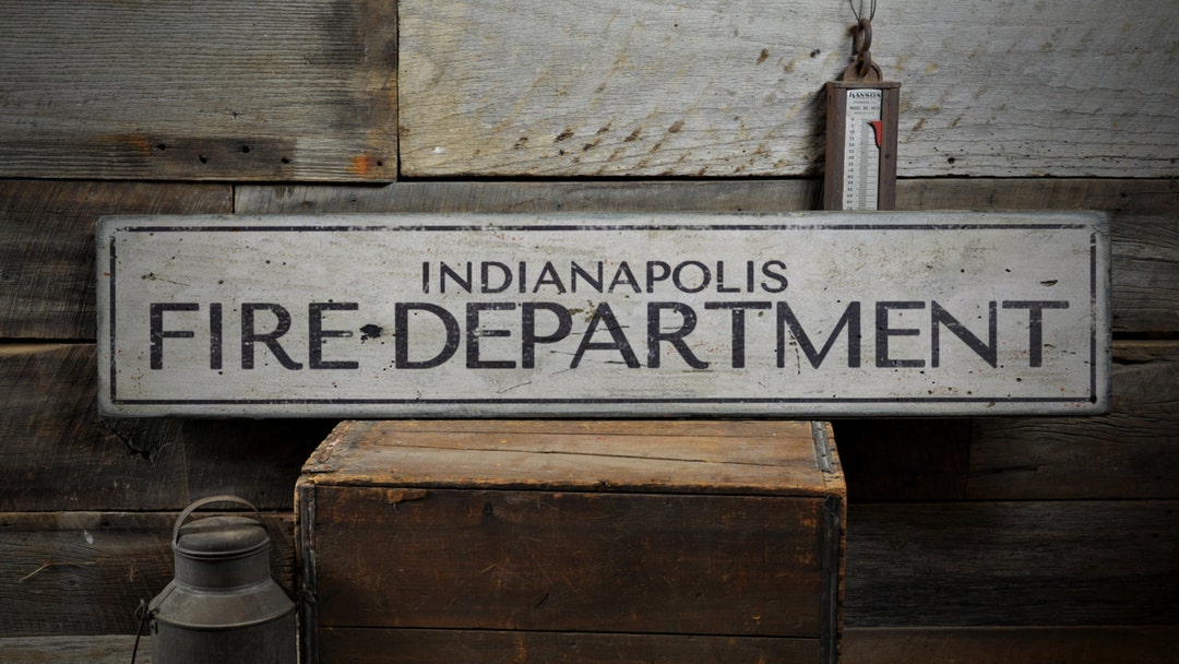 Fire Department Wood Sign, Custom Fire Station Location City Name Sign ...
