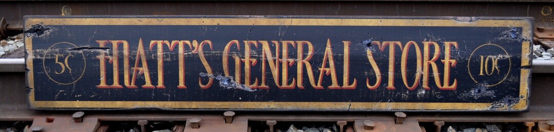 Personalized General Store Wood Sign - Rustic Hand Made Vintage Wooden ...