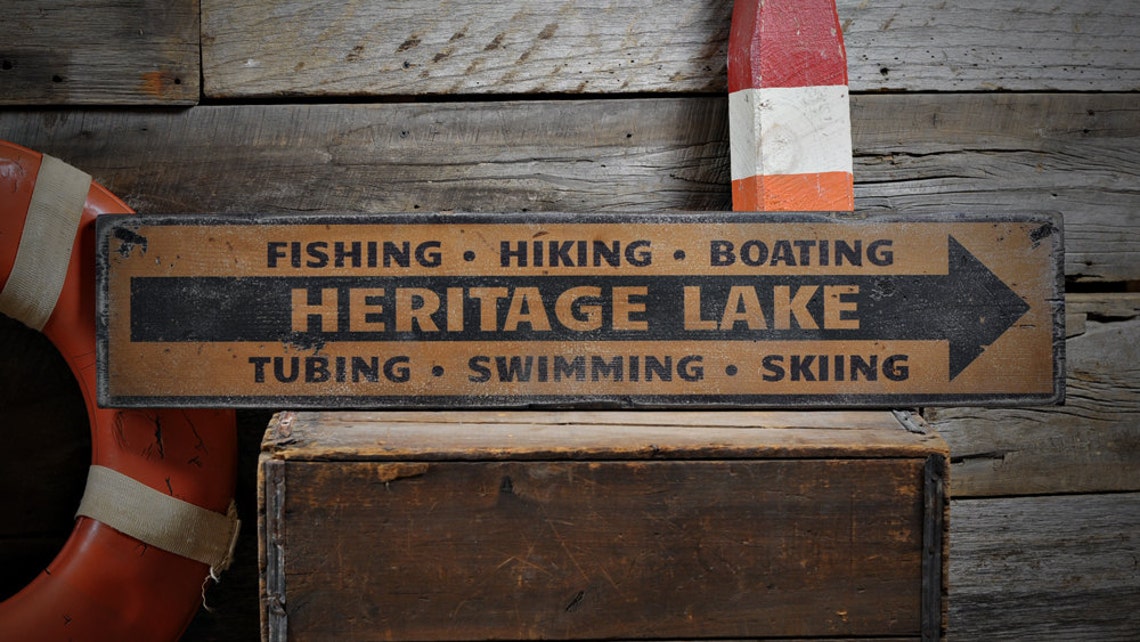 Custom Lake House Fishing Boating Sign Rustic Hand Made - Etsy