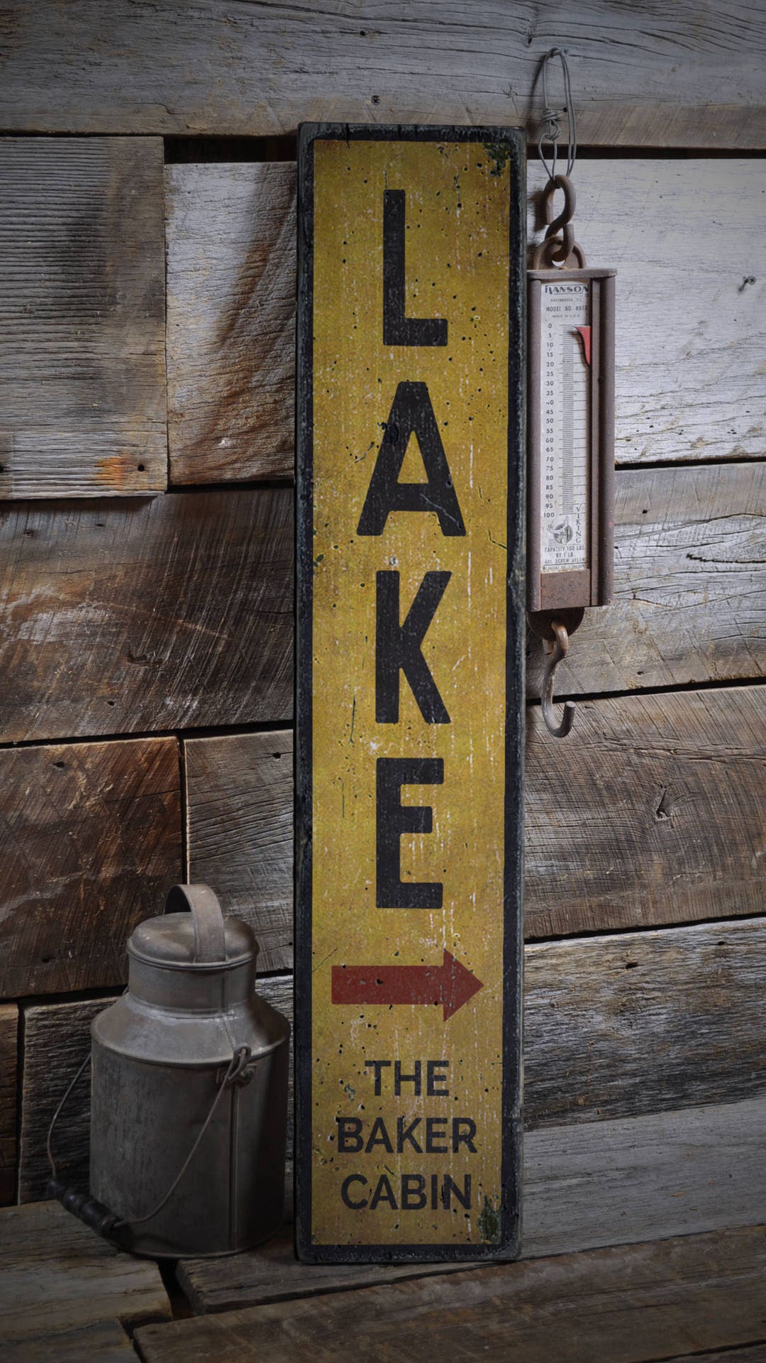 Lake Directional Sign, Wooden Lake Sign, Lake House Decor, Lake Lover ...