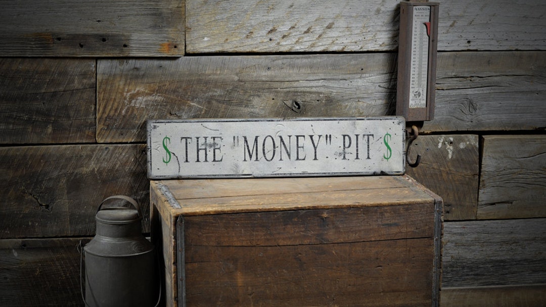 The Money Pit Sign, Wood Decor for Family, Custom Wooden Decorations ...