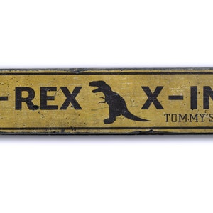 T-rex Crossing Wood Sign, Kid Room Sign, Kid Room Decor, Kid Gift ...