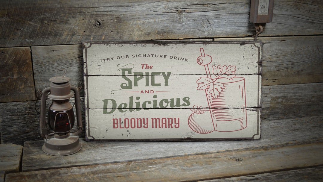 Spicy Drink Sign, Spicy Delicious Sign, Drinks Sign, Beach Drinking ...