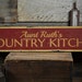 Country Kitchen Wood Sign, Custom Cook Name Food Sign, Personalized ...