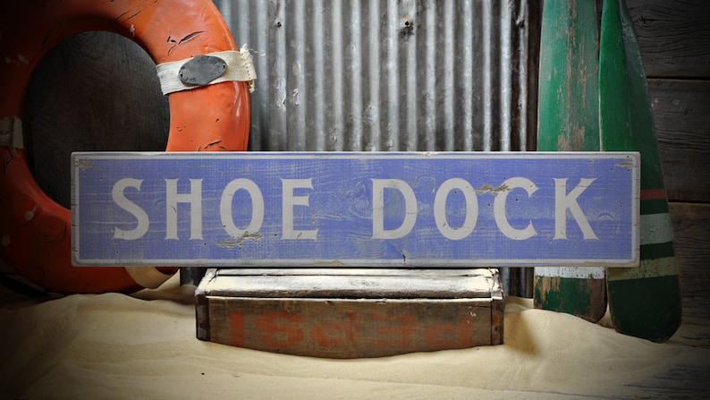 Custom Boat Dock Name Sign Rustic Hand Made Distressed | Etsy