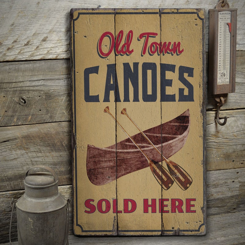 Wooden Canoe Antique - Etsy
