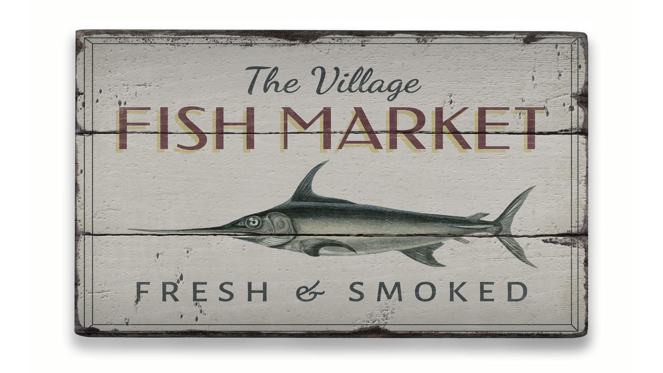Fish Market Sign, Fresh & Smoked Sign, Fish Decor Sign, Beach Dream ...