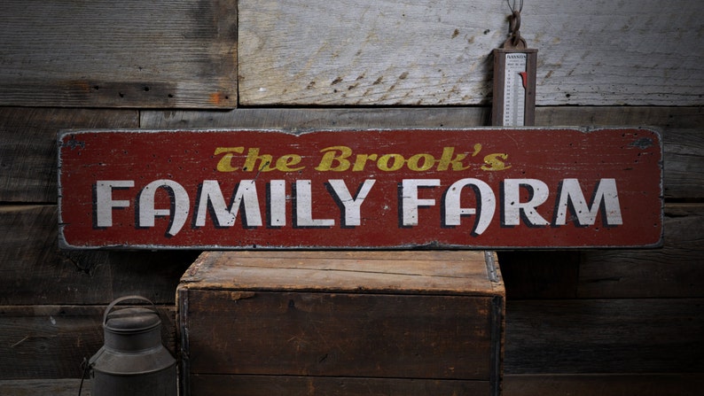 Family Farm Wood Sign Personalized Family Last Name Gift - Etsy