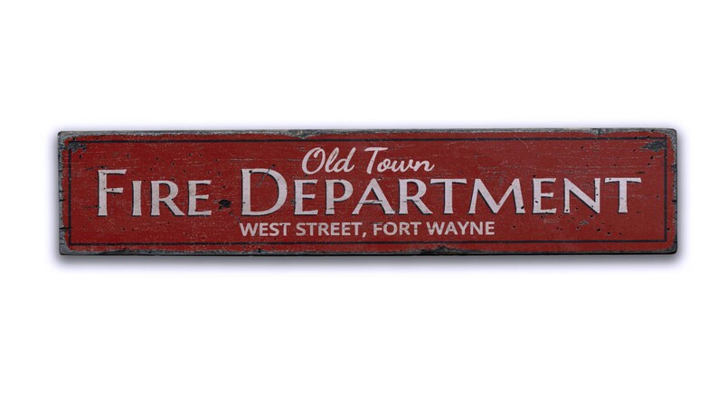Old Town Fire Dept Sign Fire Department Sign Fire Dept - Etsy