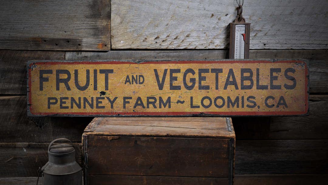Fruit Stand Sign, Vegetable Stand Sign, Custom Fruit Sign, Veggie Stand ...