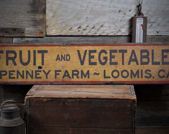 Vegetable Sign "prints" Set of 4 "distressed" or "original" Fresh ...