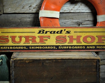Surf Side Bar & Grill Wood Sign, Custom Beach Location Name Sign ...