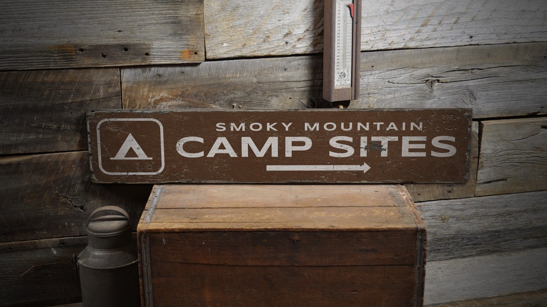 Campsites Sign, Wooden Campsite Sign, Campers Gift, Lodge Decor, Wooden ...