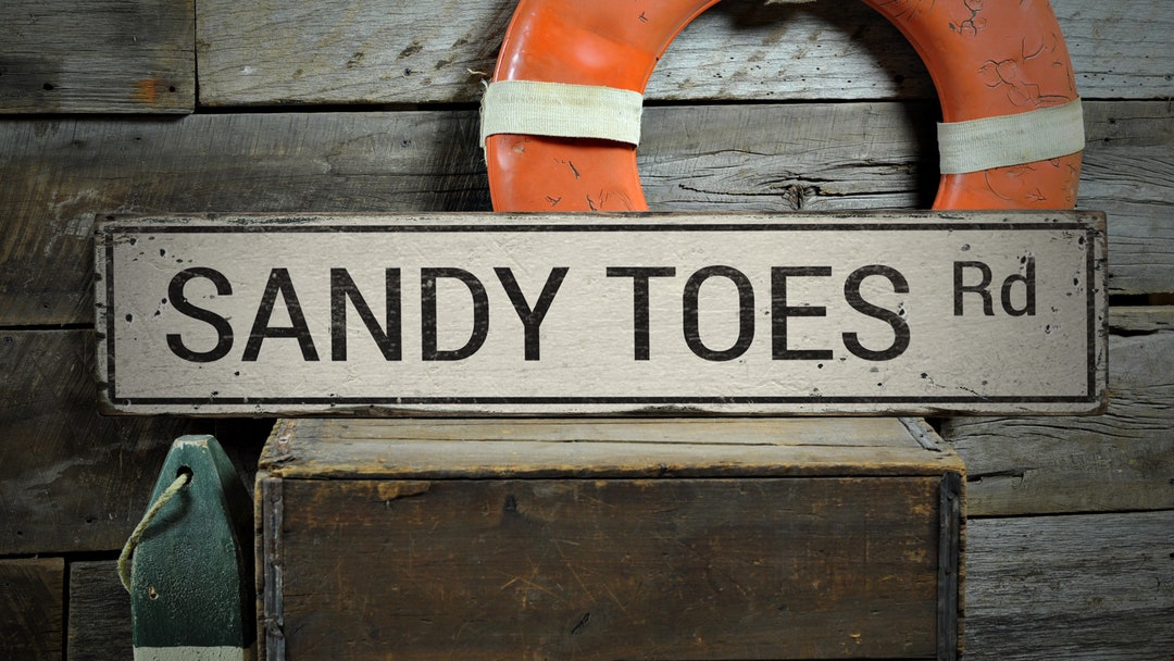 Sandy Toes Sign, Sandy Toes Decor, Sandy Toes, Sandy Toes Gift, Beach ...