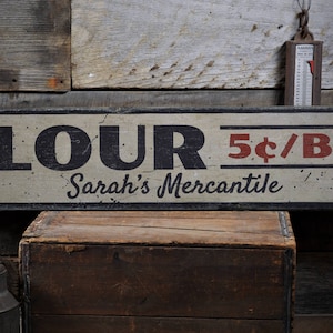 Flour Sign, Custom Mercantile Sign, Mercantile Decor, Flour Decor ...