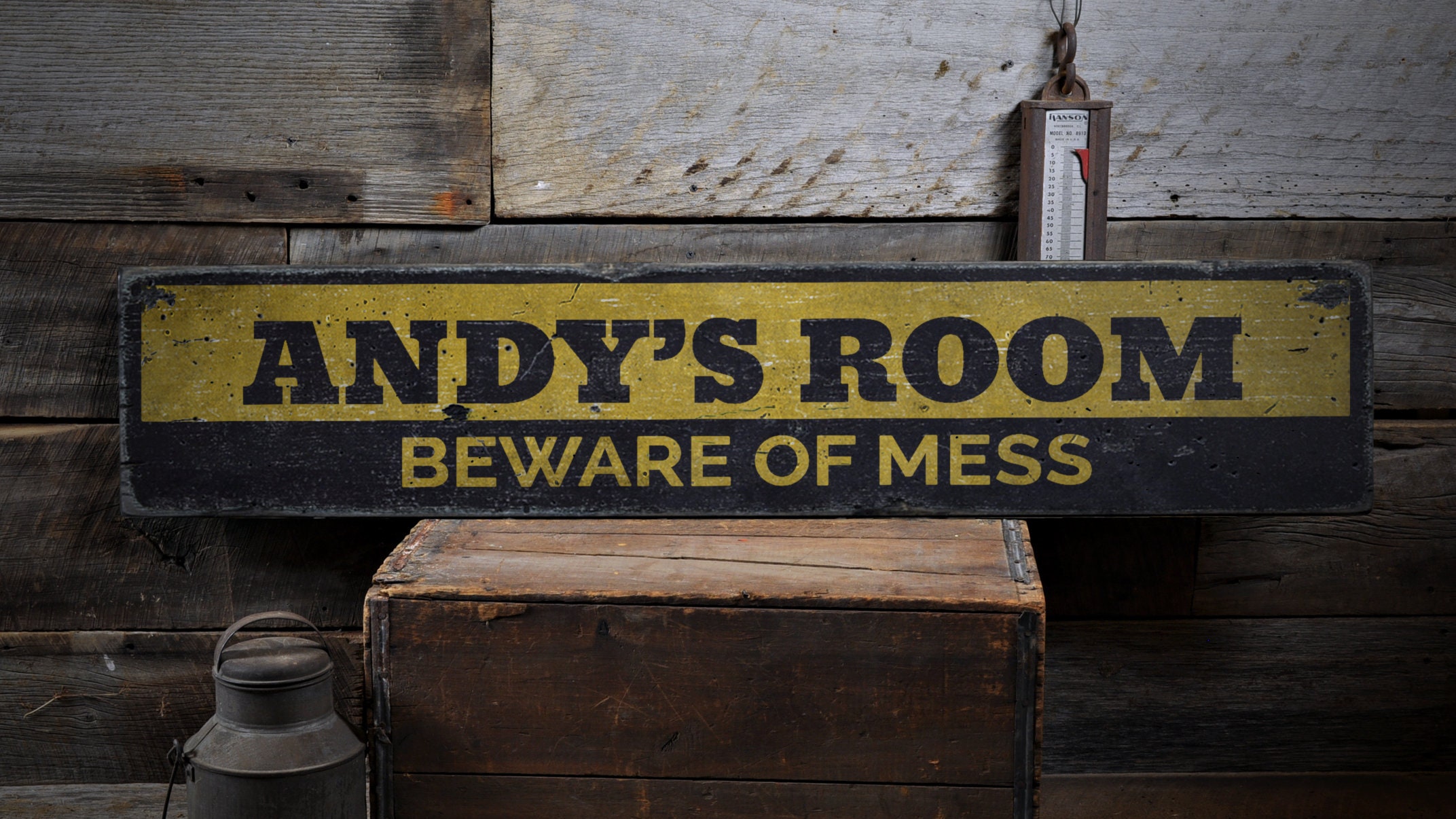 Beware of Mess Wood Sign Kid Room Decor Boys Room Sign - Etsy