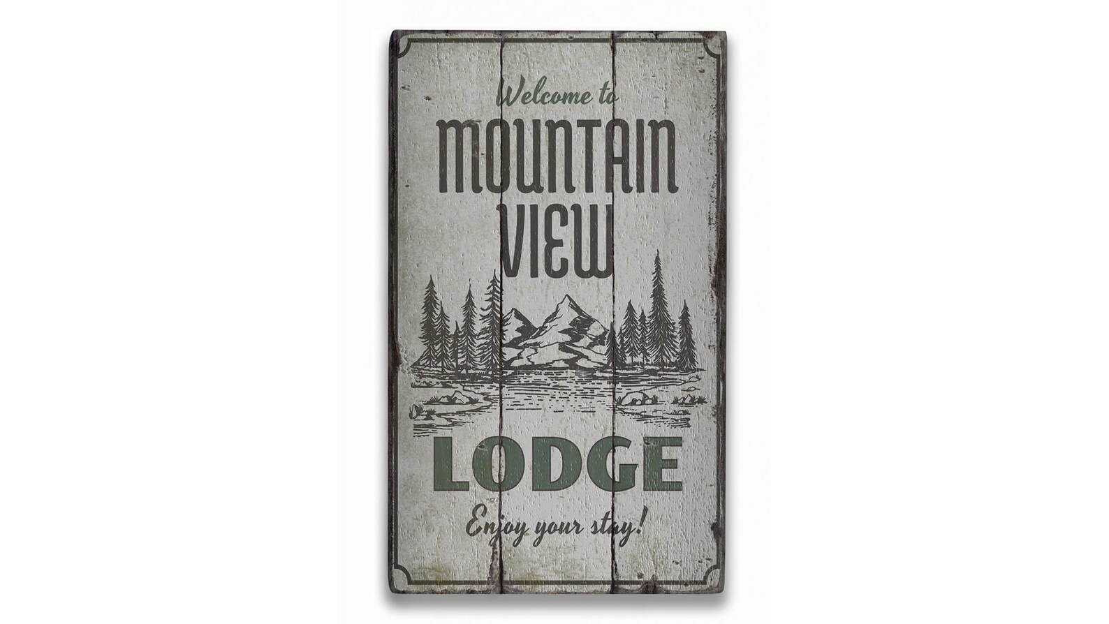 Mountain View Sign Mountain Lodge Hunters Lodge Sign | Etsy