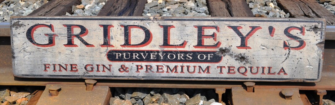 Personalized Purveyor Distillery Wood Sign - Rustic Hand Made Vintage ...